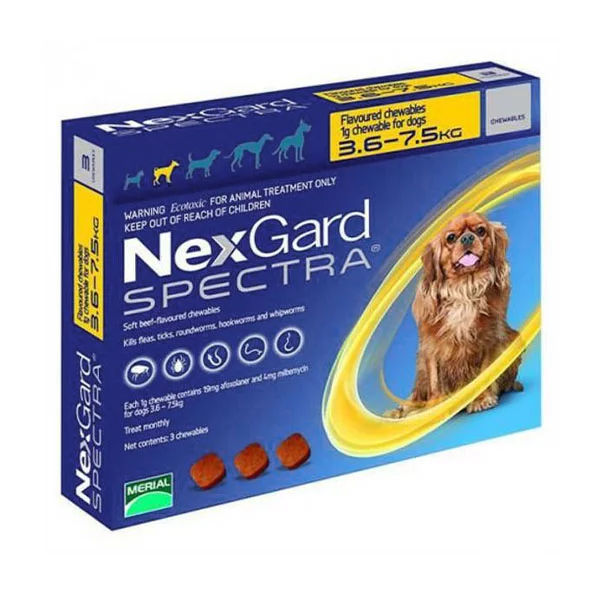NexGard Spectra de 3,5 a 7,5 kg