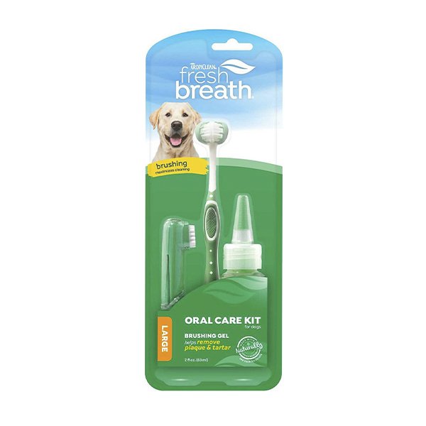 Kit Cuidado Oral Perro Grande Gel+Cepillo